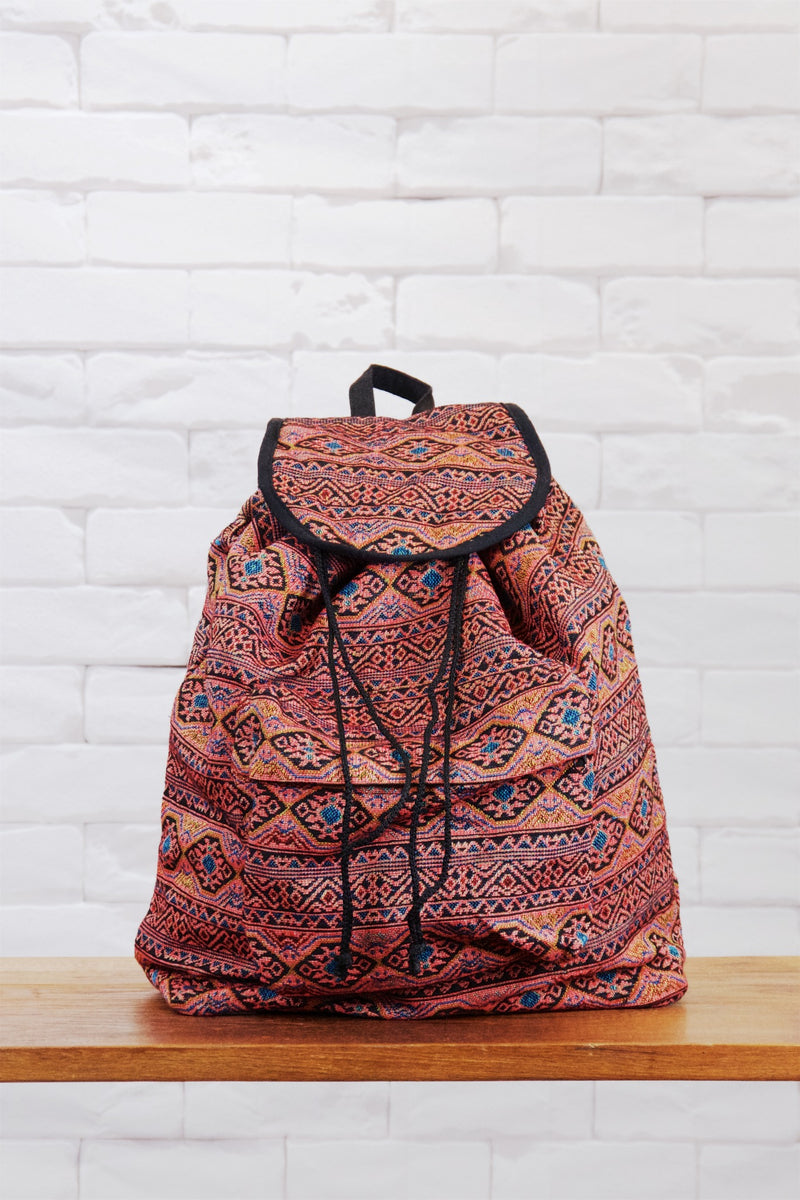 Woven Backpack | Snap Closure – Wander Emporium